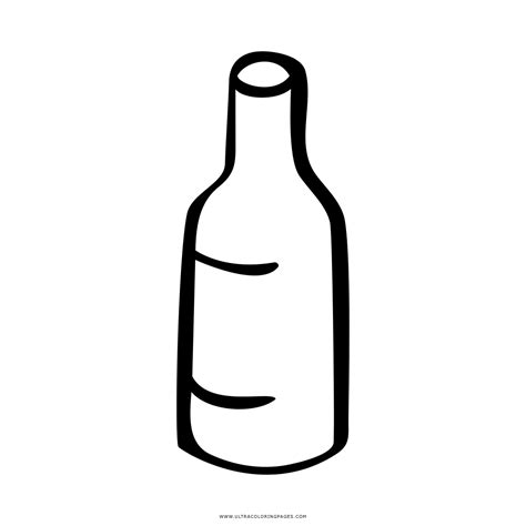 Polido Lista Insatisfatório desenho para colorir de garrafa Paz