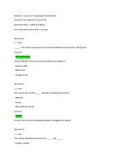 CEIS236 Module 1 Lesson 2 Quiz Pdf Module 1 Lesson 2 Knowledge