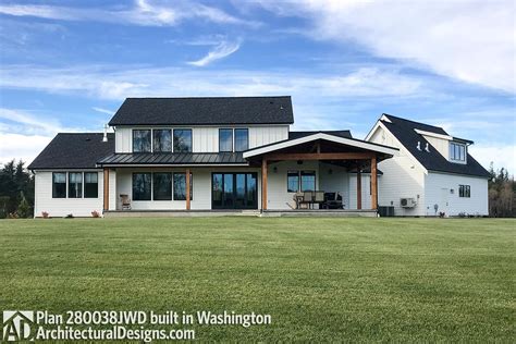Plan 280038JWD Beautiful 3 Bed Modern Farmhouse Plan With Angled
