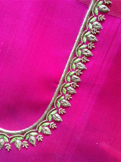 Blouse Designs With Simple Embroidery Custom Embroidery