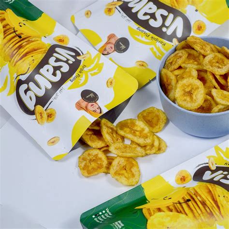 Jual Cemilan Kekinian Keripik Pisang Coklat Renyah Manis Gurih 80g