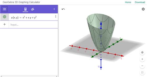 geogebra 3d graphing calculator x 2 xy y 2 daniel sikar flickr