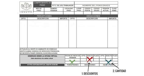 Descargar Comprobante De Pago Del ISSSTE Instrucciones 2024