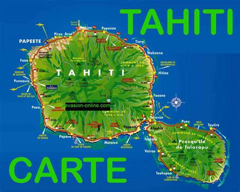 Carte Detaillee De Tahiti Info Voyage Carte Plan
