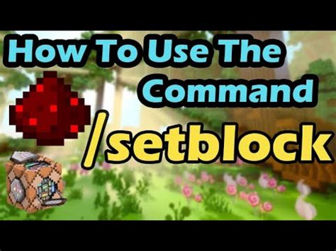 How To Use The Command Setblock In Minecraft Youtube
