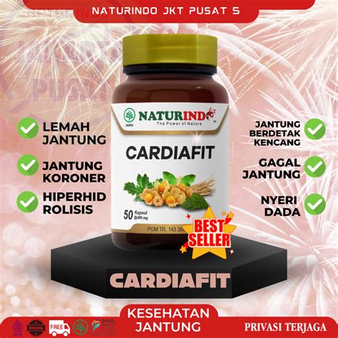 Jual Naturindo Cardiafit Obat Herbal Sakit Dada Jantung Koroner