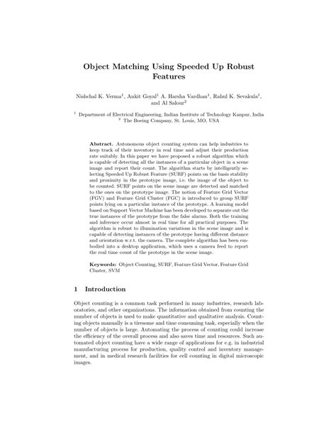 pdf object matching using speeded up robust features