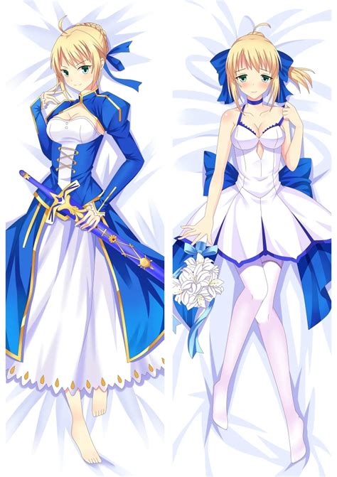 Japanese Anime Sexy Girl Fate Grand Order Saber Altria Pendragon Dakimakura Throw Pillow Covers