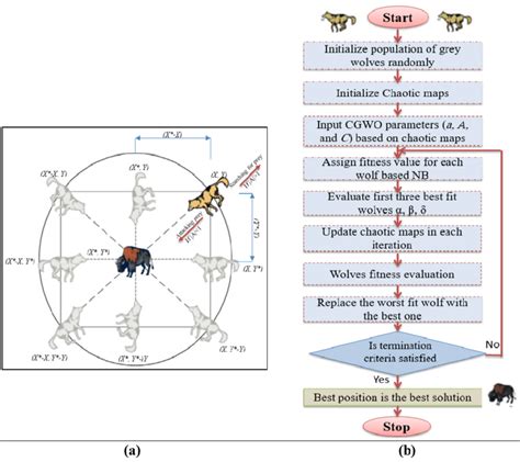 gwo simulation behavior and algorithm steps a position vectors download scientific diagram