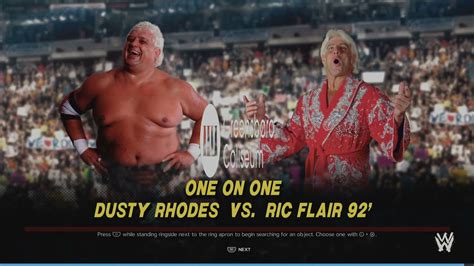 Wwe K Dusty Rhodes Vs Rick Flair No Dq Youtube