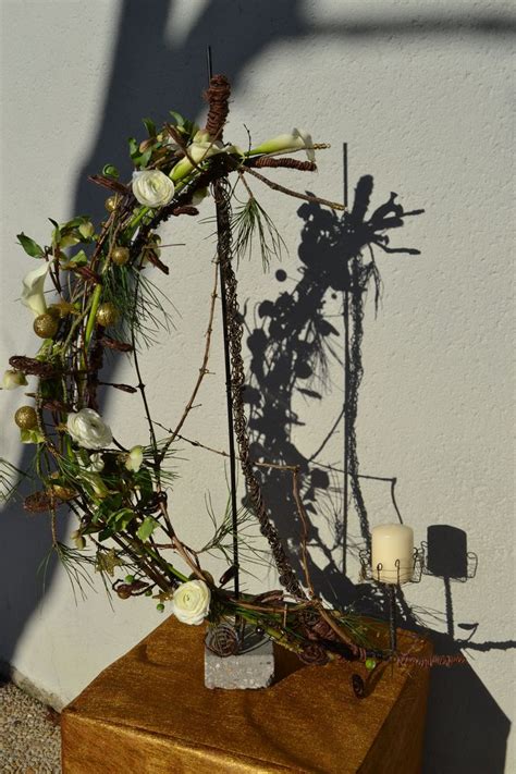 Composition décorative Noël 2016 réalisée en démonstration par une