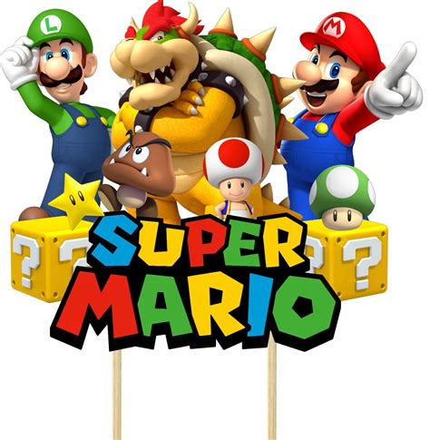 TOPPER DEKORACJA NA TORT URODZINY SUPER MARIO BROS 13963529564 Allegro Pl
