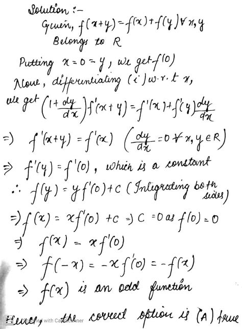 if f r → r be a function satisfying f x y 2 1 2x f x f y 2 2xf y ∀ x y ∈ r