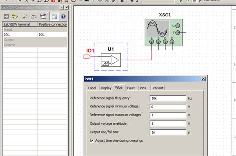 solved using labview cosimulation how to control pwm duty cycle in multisim ni community