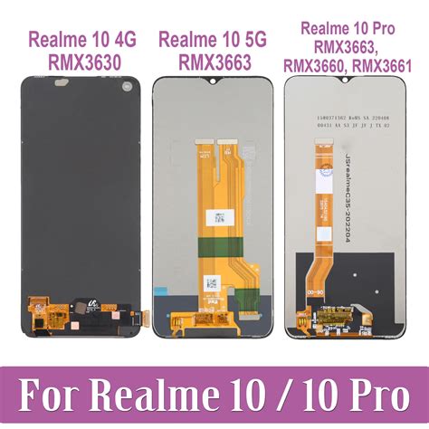 Original For OPPO Realme 10 Pro 5G RMX3663 RMX3660 RMX3661 RMX3630 LCD
