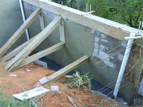 Construção Passo a Passo muro de arrimo
