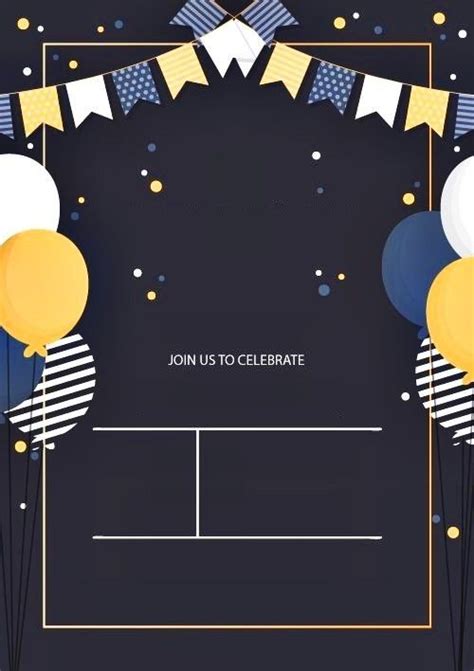 Birthday Invitation Template En 2022 Hacer Invitacione Hacer