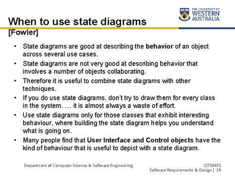 object behaviours uml statechart diagrams software requirements and