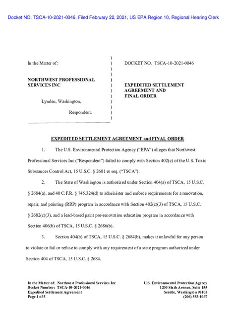 Fillable Online Yosemite Epa U S EPA ABC One Hour Cleaners Superfund