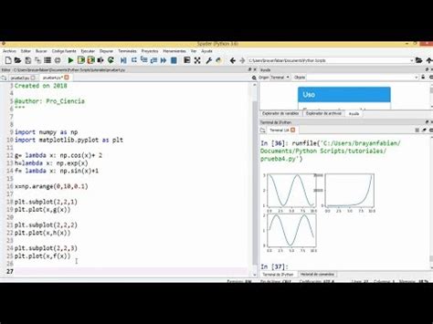 Python Graficar Funciones Con Matplotlib Youtube