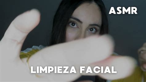 ASMR LIMPIEZA FACIAL RELAJANTE ROLEPLAY EN ESPAÑOL MARÍASMR YouTube