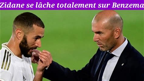 Zidane se lâche totalement sur Benzema YouTube