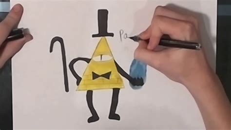 How To Draw Bill Cipher Time Lapse YouTube