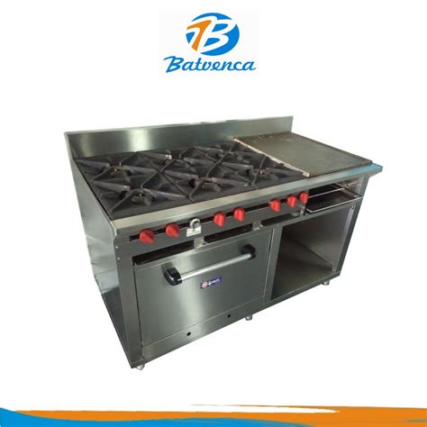 Cocina Industrial Hornillas Plancha Horno Gratinador Acero Inox