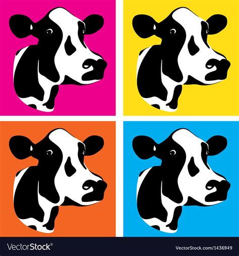 Cow Head Royalty Free Vector Image VectorStock