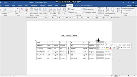 How To Format Tables In Microsoft Word Youtube