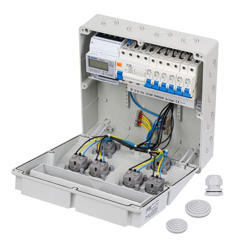 RSE BAUSTROMVERTEILER WANDVERTEILER KOMPLETT VERDRAHTET 230V SCHUKO MIT