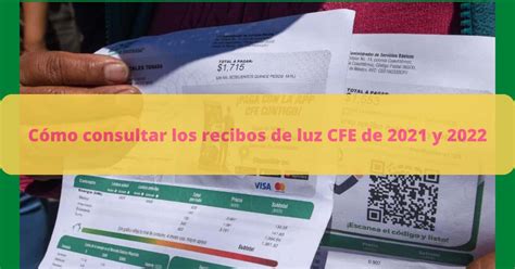 C Mo Consultar Los Recibos De Luz Cfe De Y Recibos M Xico