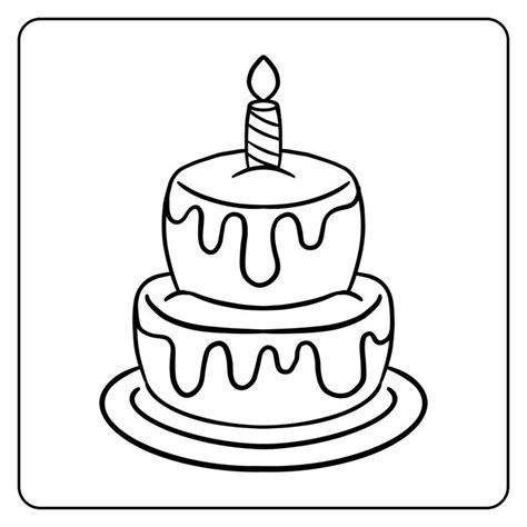 Pastel De Cumplea Os P Gina Para Colorear Halloween Coloring Book