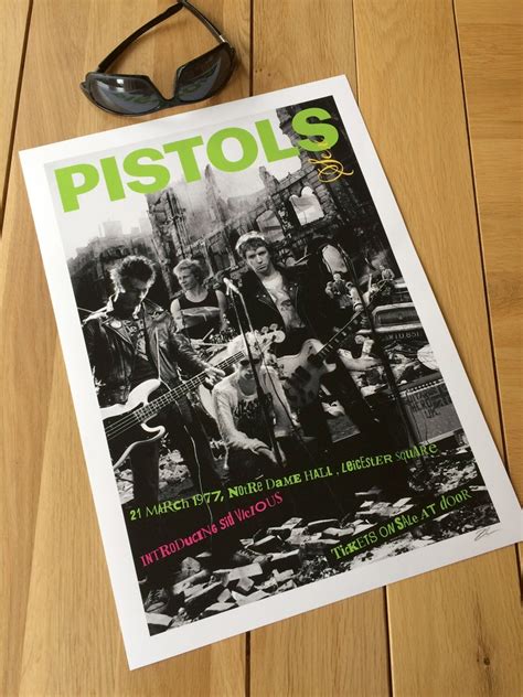 Sex Pistols Poster Notre Dame Hall London 1977 Concert Print Etsy