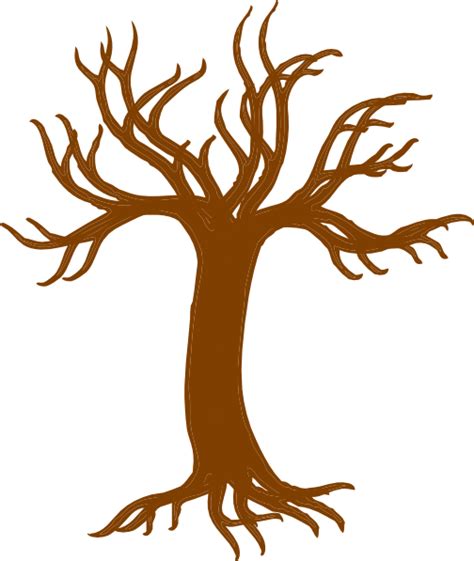 Bare Tree With Roots Clip Art At Clker Vector Clip Art Online