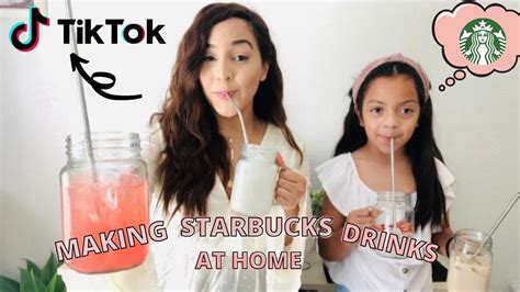 MAKING VIRAL STARBUCKS TIK TOK Drinks At Home DIY Starbucks Drinks