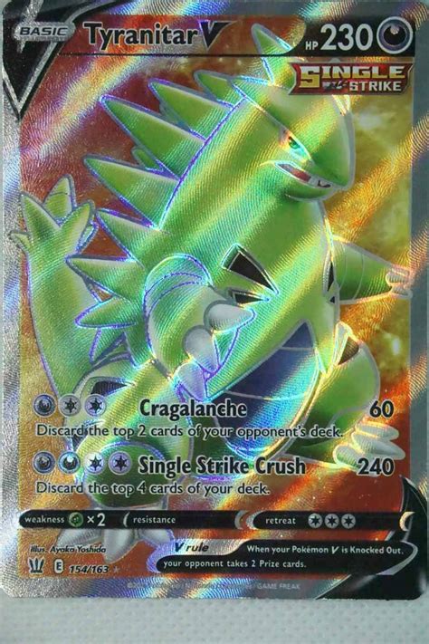 Tyranitar V 154 163 Full Art Pocket Monster