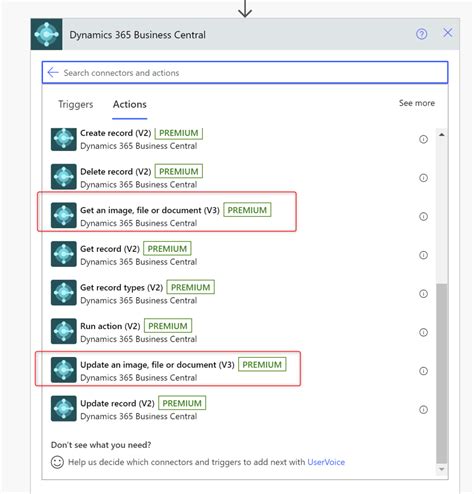 Dynamics Business Central New Power Automate Actions For Handling