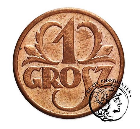 Polska II RP 1 Grosz 1939 St 1 Archiwum Niemczyk Pl