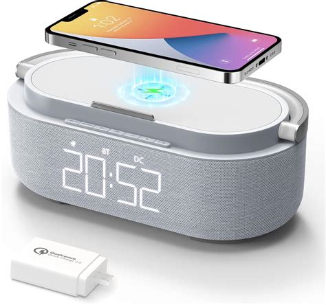 Colsur Newest Digital Alarm Clock Radio With Bluetooth Speaker