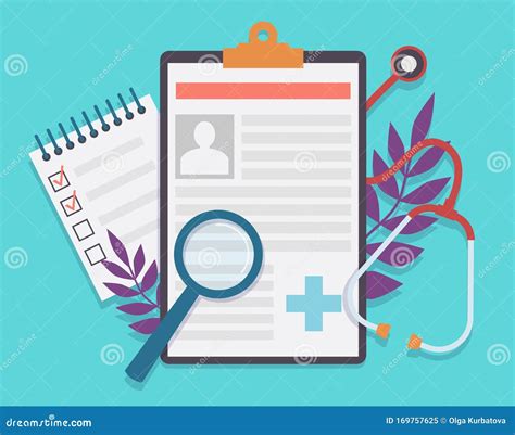 Registro Médico Historial Y Diagnóstico Médico De La Tarjeta De