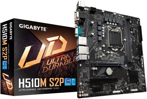 GIGABYTE H510M S2P Ultra Durable LGA1200 M ATX Motherboard With 6 2