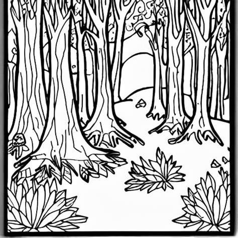 In The Woods Coloring Page COLOR Anything