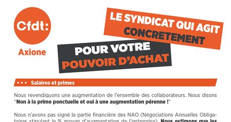 Tract T1 2023 Pouvoir Dachat CFDT AXIONE S Engager Pour Chacun