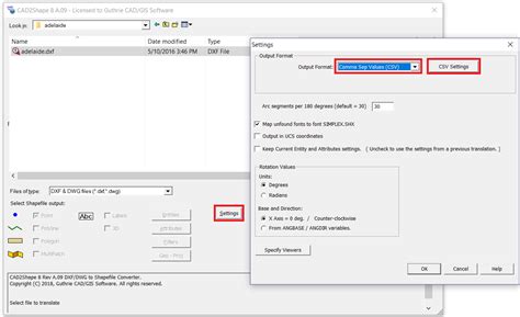 Dxf2xyz DWG DXF To XYZ CSV TXT File Converter Guthrie CAD GIS