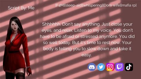 Mafia Wife Whispers You To Sleep F4M Sleep Aid Heartbeat Whispering