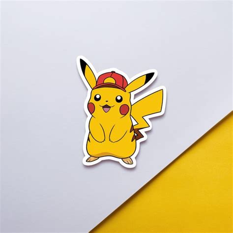 Premium Vector Pokemon Sticker Featuring Pikachu