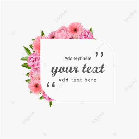 Pink Flowers Frame Vector Hd PNG Images Pink Flowers Frame Flower