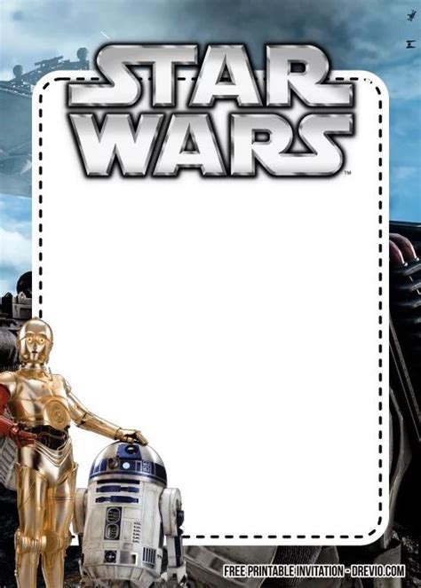 Celebrate With Star Wars Birthday Invitations