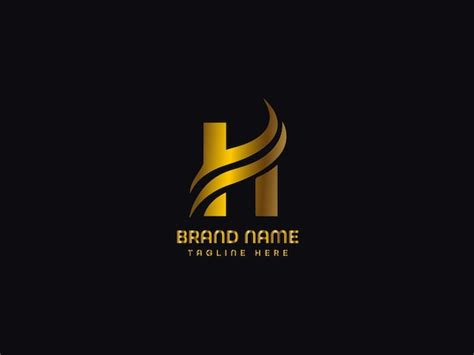 Logotipo De Letra H Moderna Vector Premium